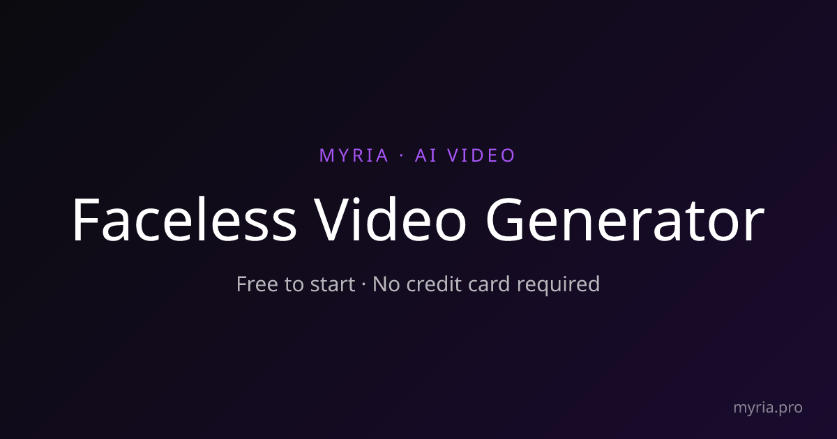 AI Faceless Video Generator | Create Faceless YouTube Videos with AI